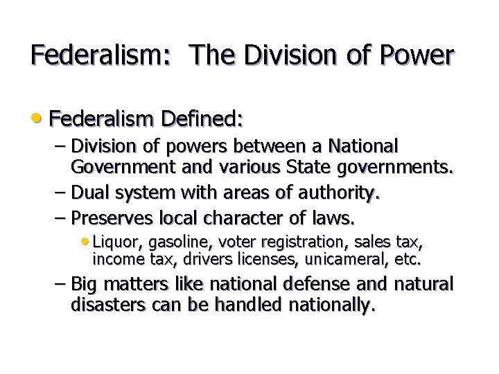 Chapter 4 The Federal System http www youtube