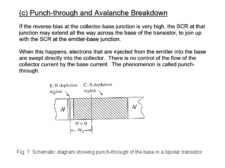 Bipolar Transistor Second Order Effects In this lecture