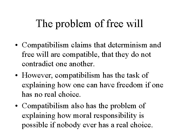 Today A brief general introduction to the problem