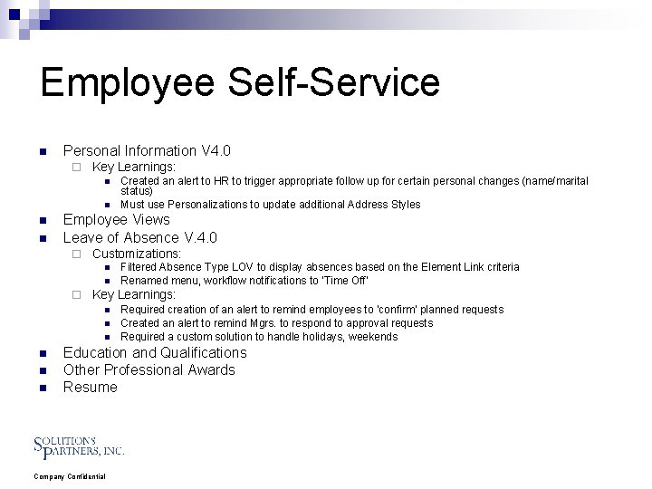 Oracle SelfService HR Case Study By Susan Gulick