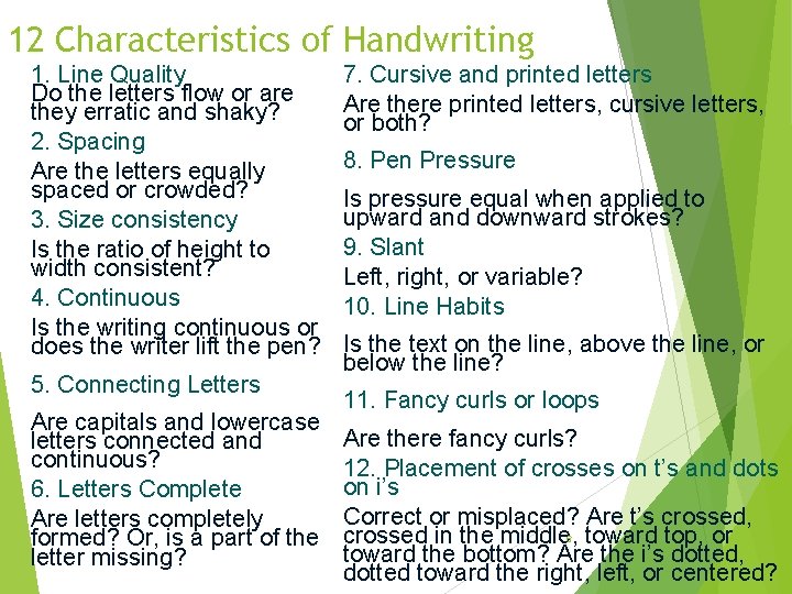Warm Up Objective Scientists will describe questioned documents