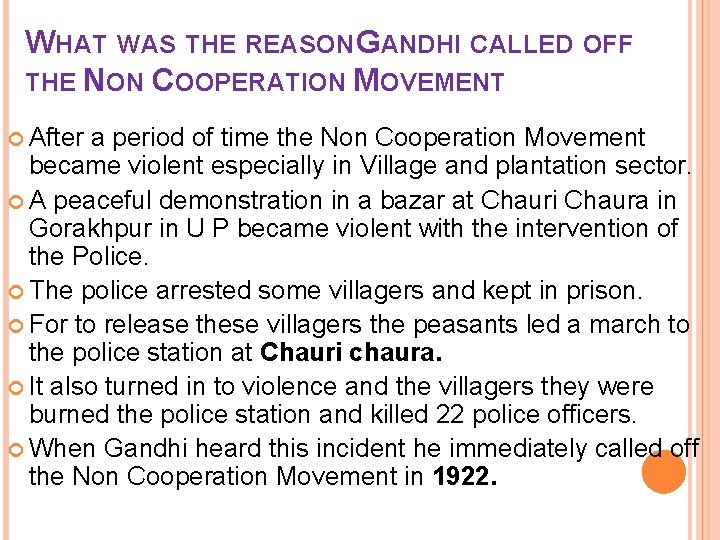 CIVIL DISOBEDIENCE MOVEMENT 1930 TO 1942 Lijin Golden