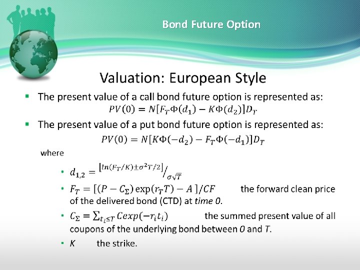 Bond Future Option Valuation Guide David Lee Fin
