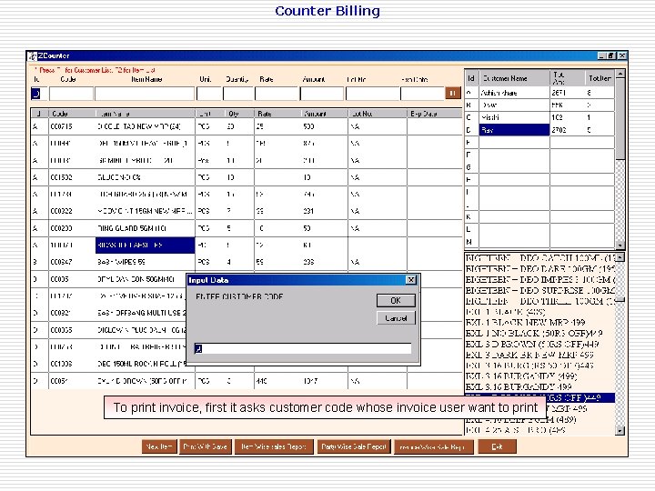 Counter Billing Introduction Counter Billing is a software