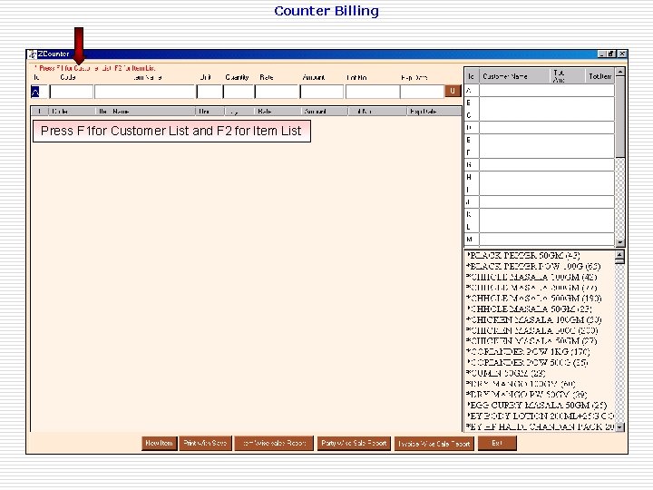 Counter Billing Introduction Counter Billing is a software