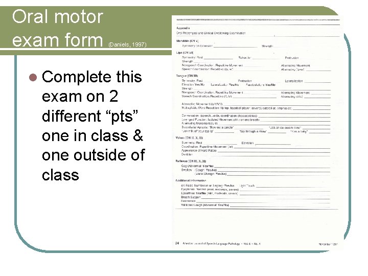 Clinical swallow Part II Stephanie Daniels U of