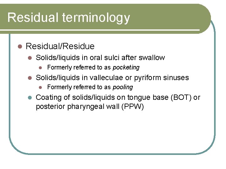 Clinical swallow Part II Stephanie Daniels U of