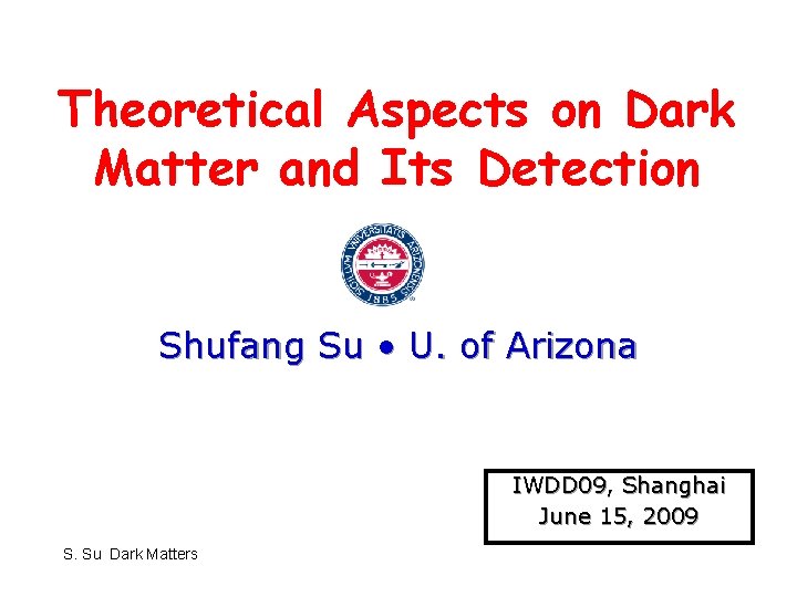 Theoretical Aspects on Dark Matter and Its Detection