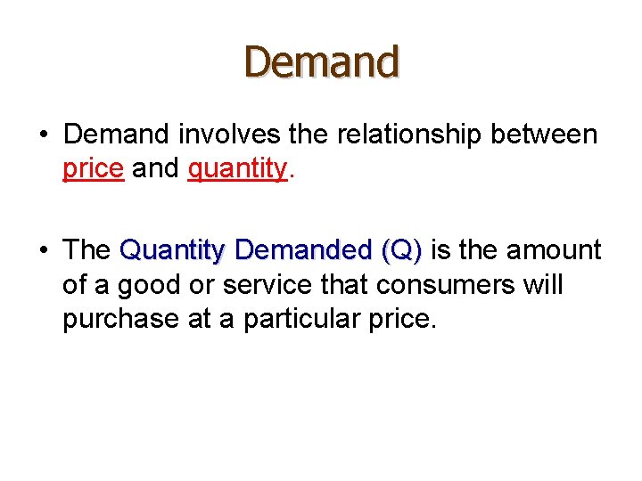 Chapters 4 5 and 6 Supply and Demand