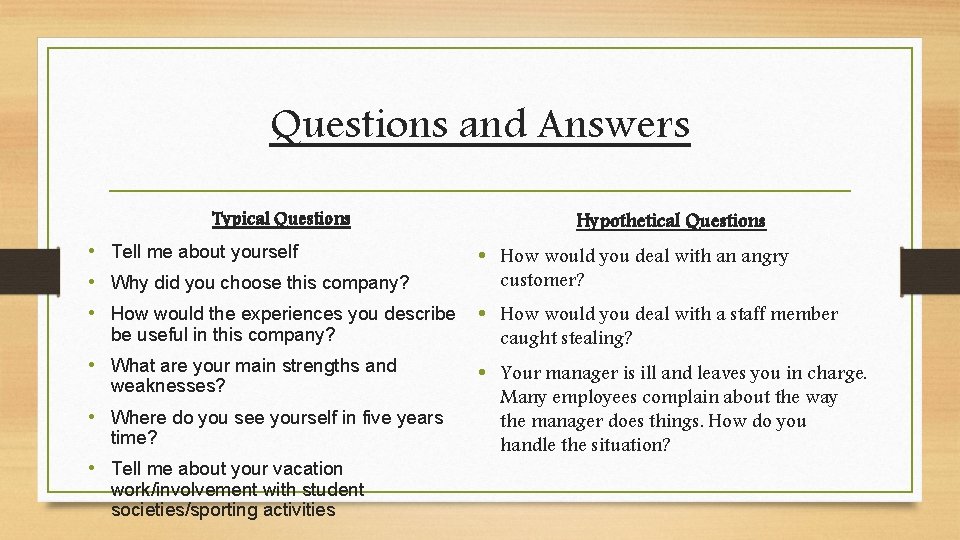 Interview Skills Life Orientation Grade 11 Purpose of