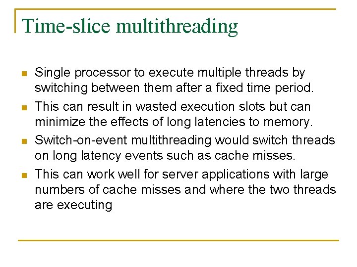 HyperThreading Technology Architecture and Microarchitecture Deborah T Marr