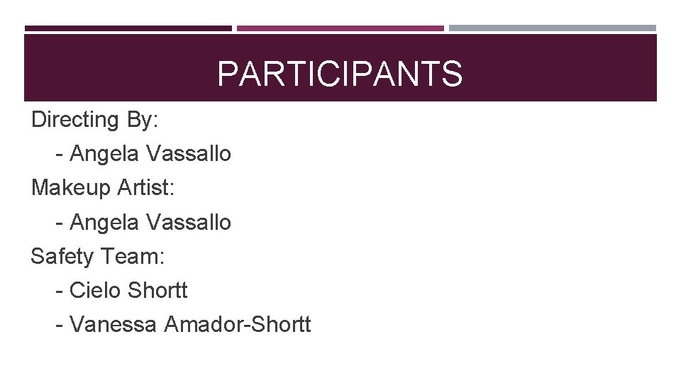 PLANNING PART 2 BY ANGELA VASSALLO SCHEDULE 3419