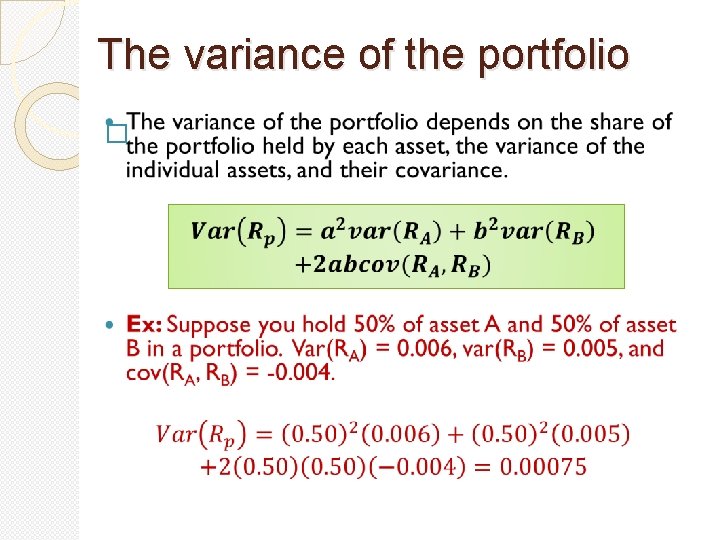 International Money Finance Chapter 10 International Portfolio Management