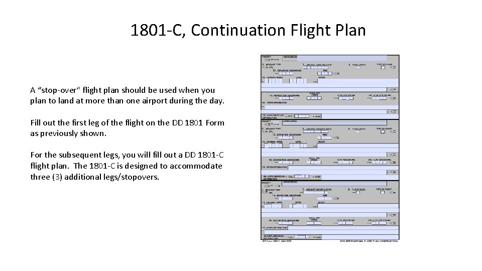 How to fill out a DD 1801 and