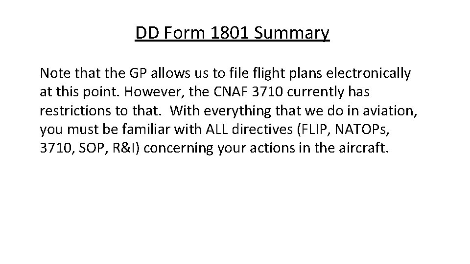 How to fill out a DD 1801 and