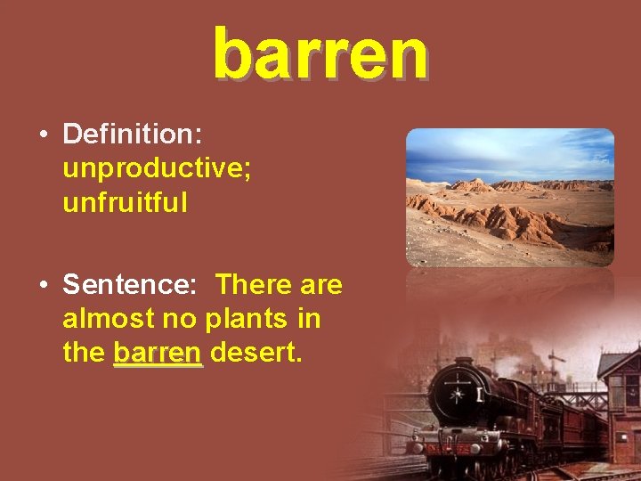 Polar Express 4 th Grade Vocabulary Words conductor