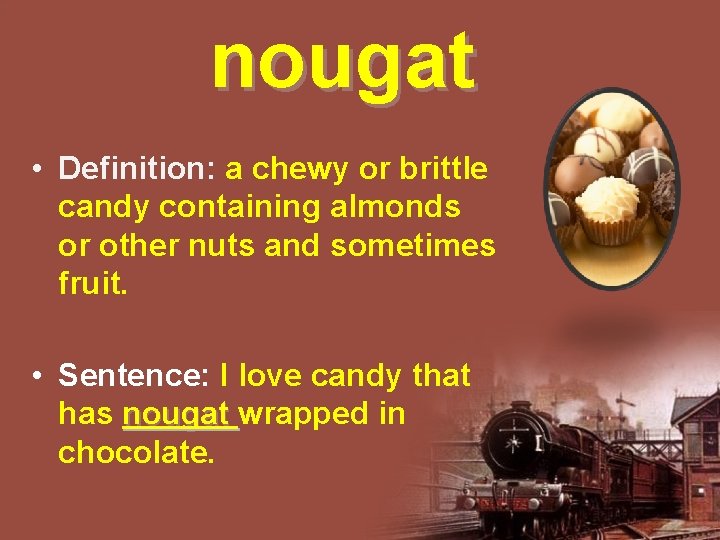 Polar Express 4 th Grade Vocabulary Words conductor