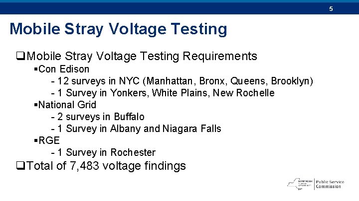 Electric Safety Standards 2015 Performance Analysis 2 Background