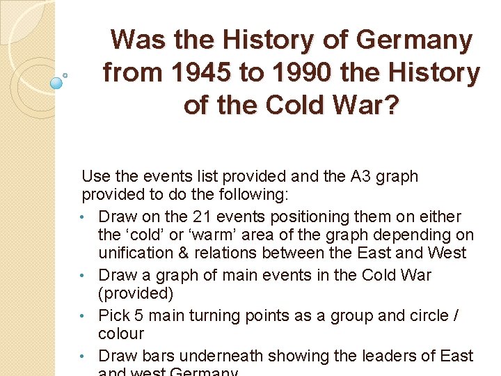Was the History of Germany from 1945 to