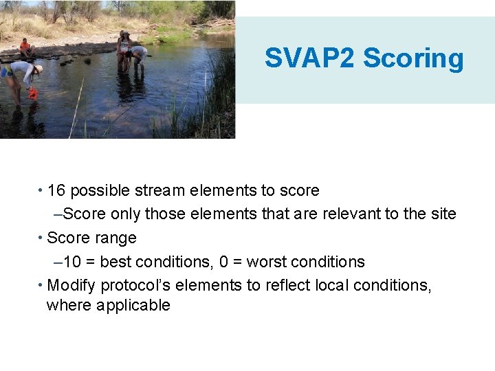 SVAP 2 Serbia Edition Stream Visual Assessment Protocol
