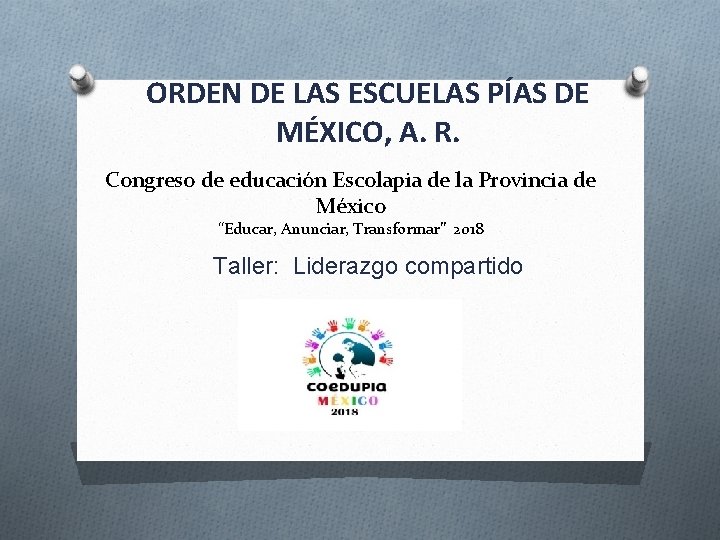 ORDEN DE LAS ESCUELAS PAS DE MXICO A