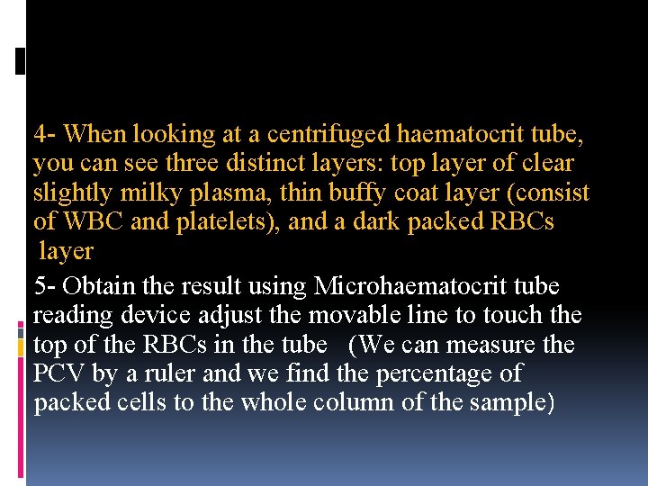 Packed cell volume PCV or Haematocrit HCT Introduction