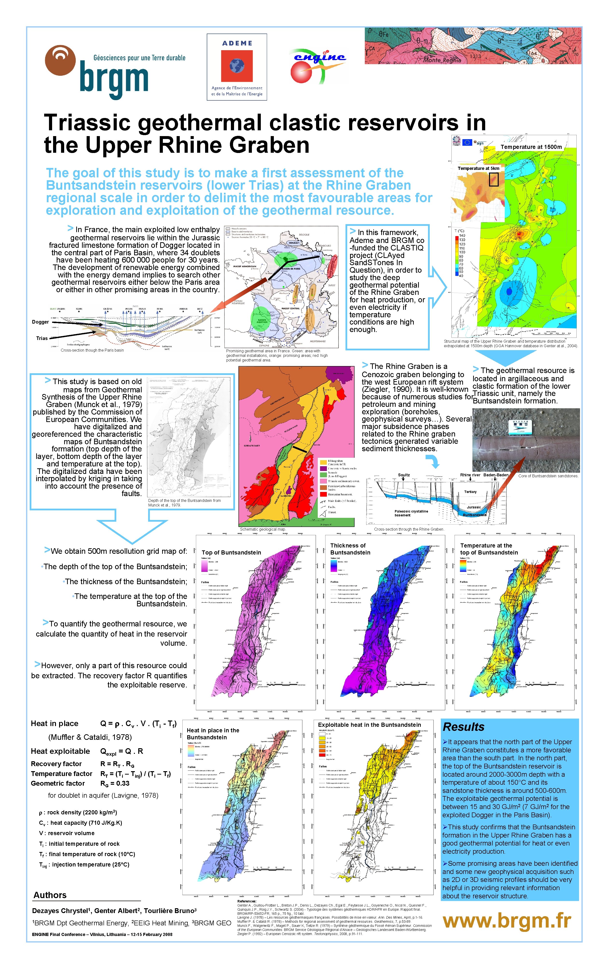 Triassic geothermal clastic reservoirs in the Upper Rhine