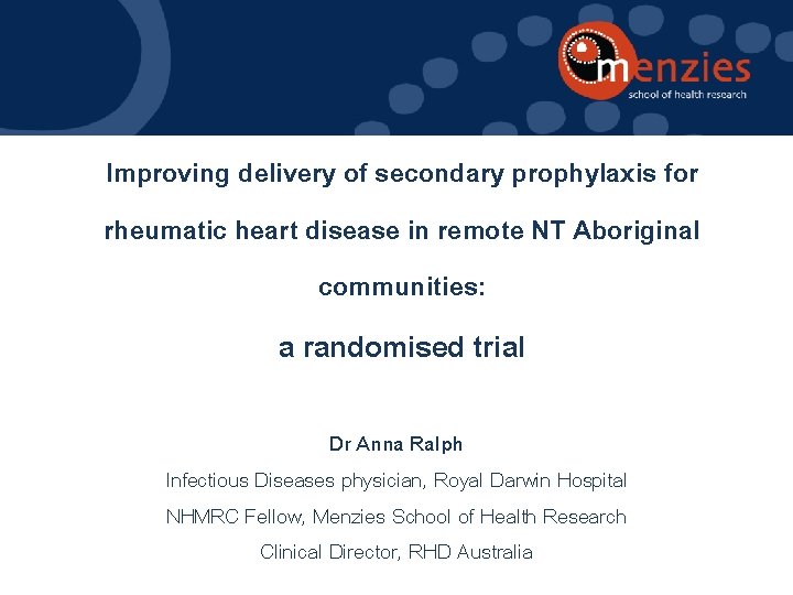 Improving delivery of secondary prophylaxis for rheumatic heart