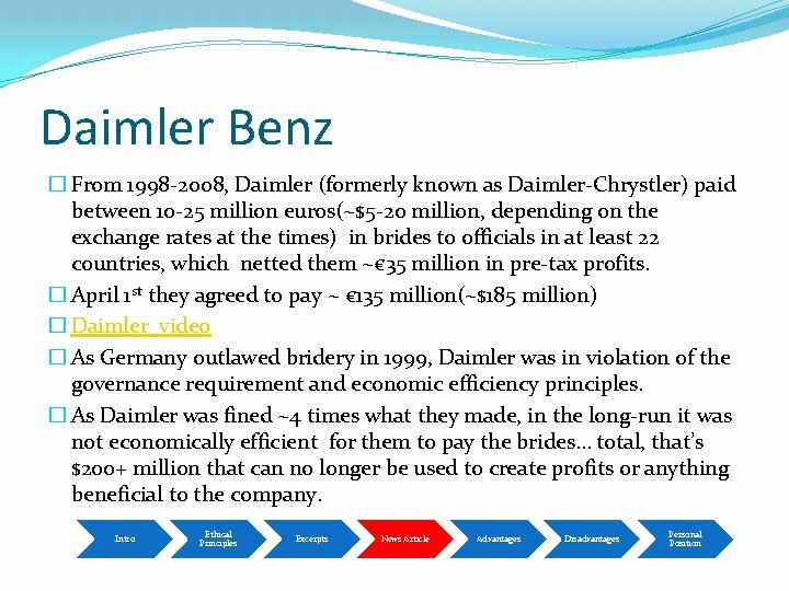 Bribes Gifts and Corrupt Practices Intro Daniel Fordice