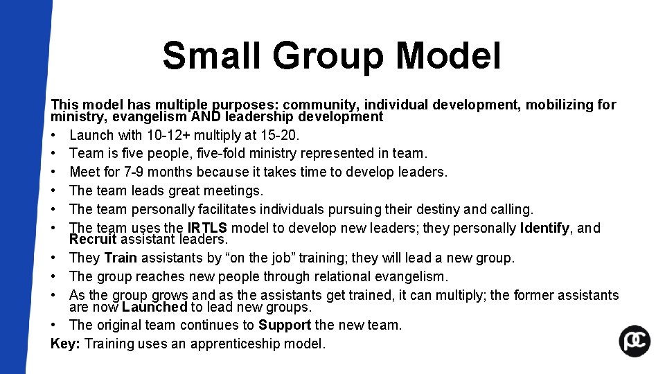 Boot Camp Module 6 Small Groups Pastors Coach