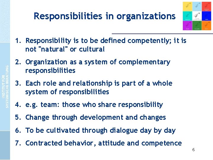 Responsibility how to overcome symbiosis and passive behavior