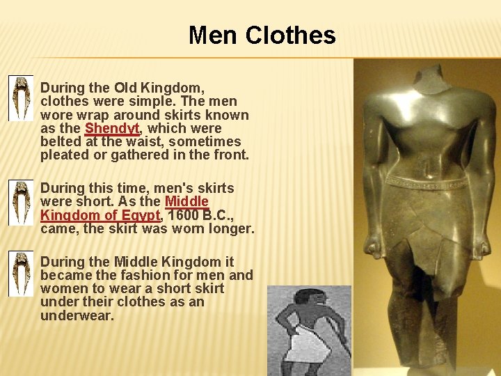 Ancient Egyptians Clothes Presented to Mr Khoury Prepared