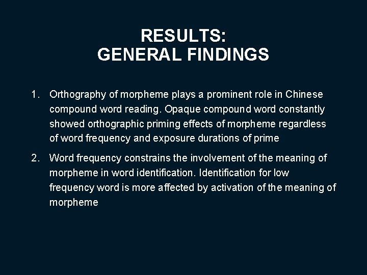 ORTHOGRAPHY AND MEANING OF MORPHEME IN CHINESE COMPOUND
