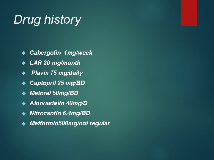 Acromegaly case study Present illness A 57 year