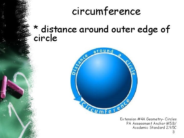 Extension 4 A Geometry Math Vocabulary Circles Assessment