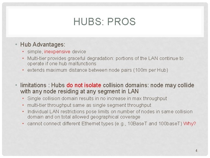 HUBS SWITCHES AND BRIDGES CPSC 441 TUTORIAL TA