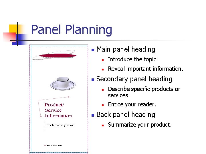 Desktop Publishing Creating a Brochure Design Steps n