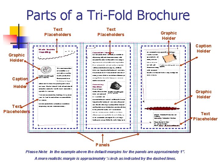 Desktop Publishing Creating a Brochure Design Steps n