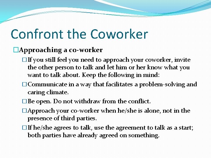 Co Worker Conflict Alan Ford Dr Soukup Principals