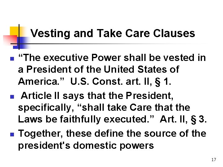 Chapter 2 Part II Review of the Appointments