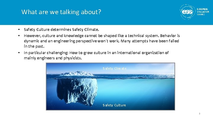 Safety Culture Peter Jacobsson Environment Safety Health Presentation