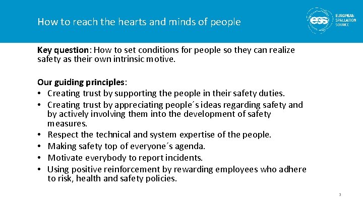 Safety Culture Peter Jacobsson Environment Safety Health Presentation