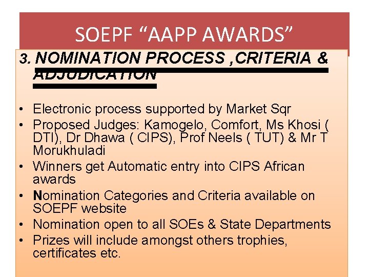 SOEPF ALL ABOUT PUBLIC PROCUREMENT AWARD PRESENTATION SOEPF