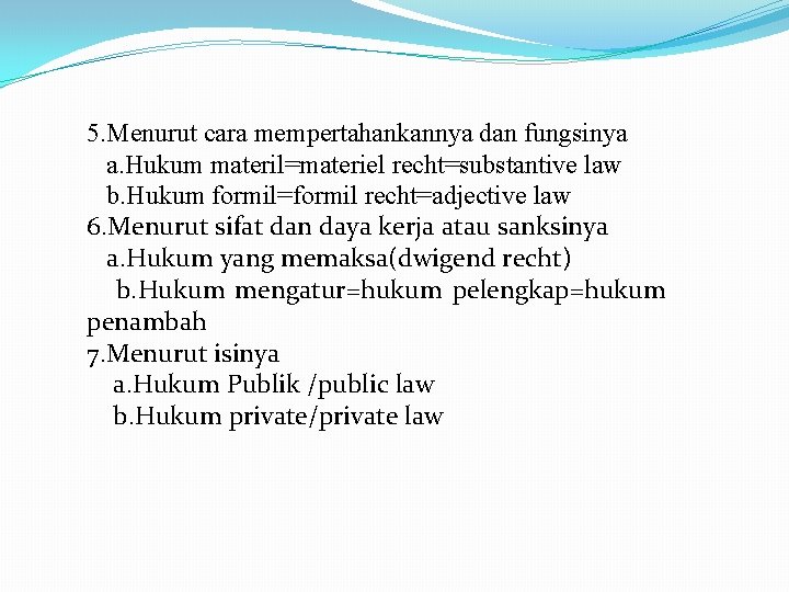 PEMBELAJARAN PKN DI SEKOLAH DASAR PENGERTIAN HUKUM BAB