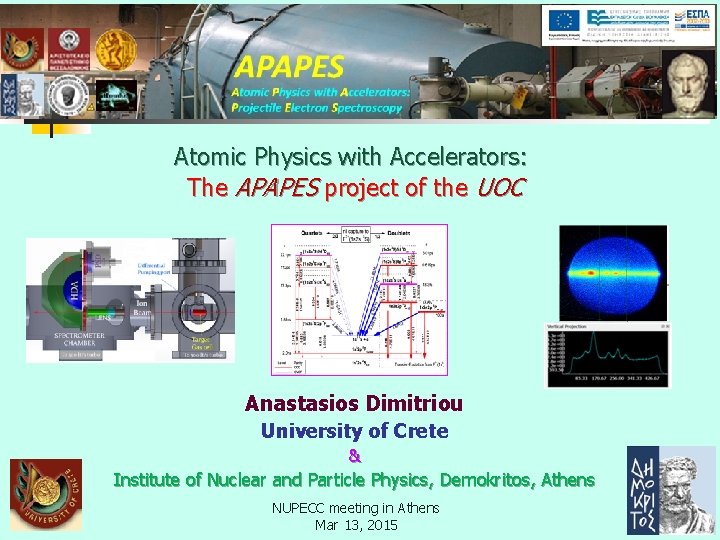 Atomic Physics with Accelerators The APAPES project of