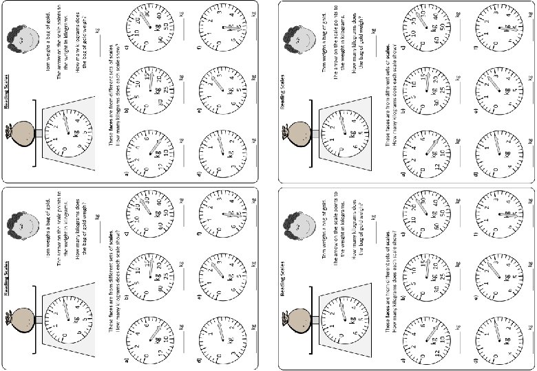Reading Scales Worksheet A Worksheets increase in difficulty