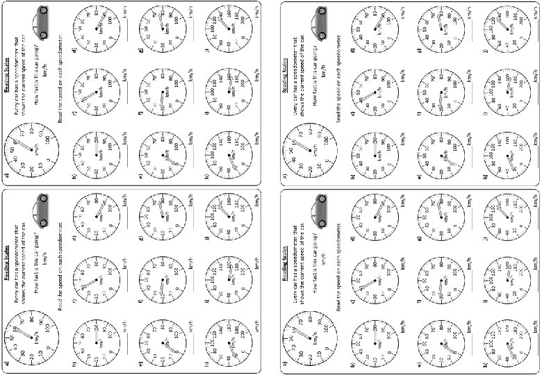 Reading Scales Worksheet A Worksheets increase in difficulty