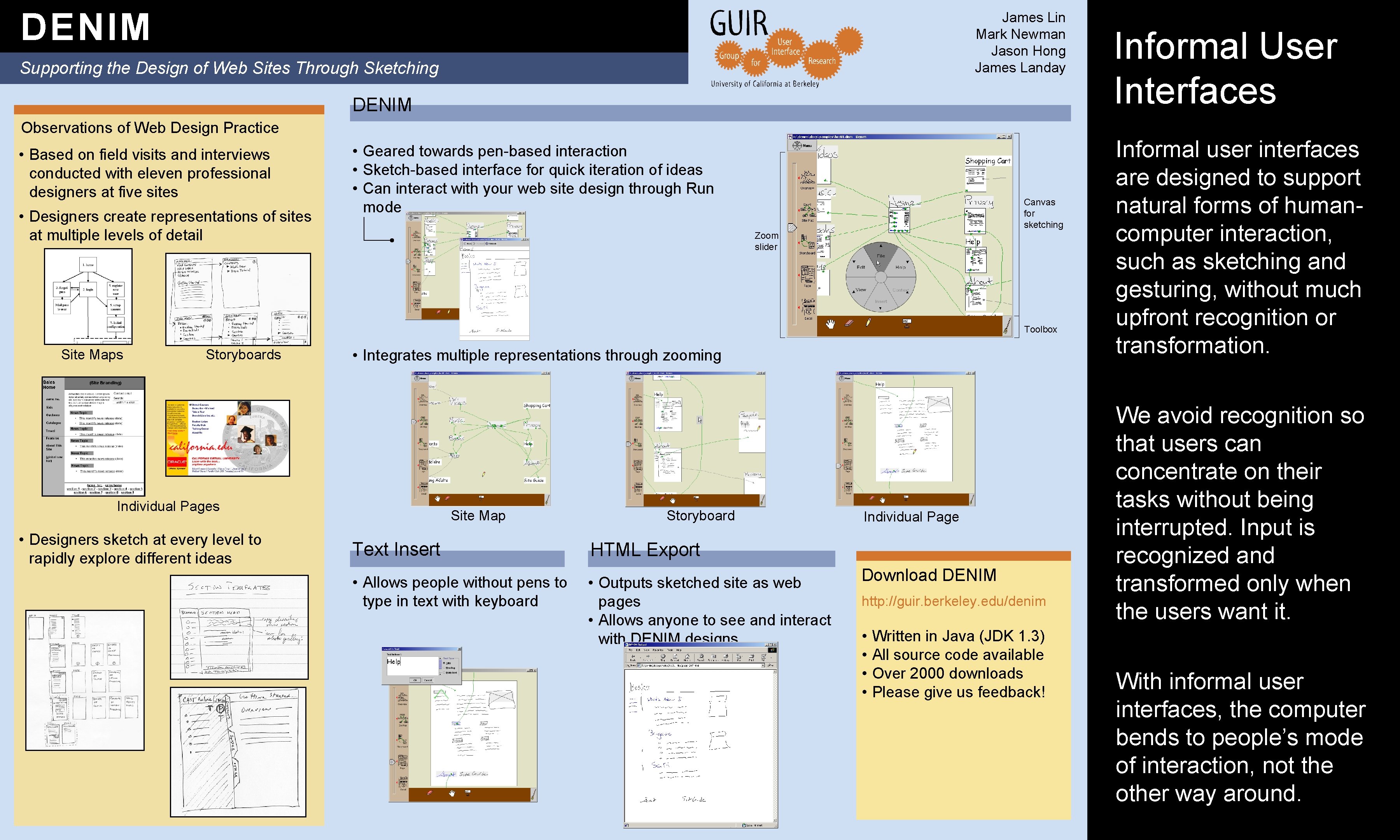 DENIM James Lin Mark Newman Jason Hong James