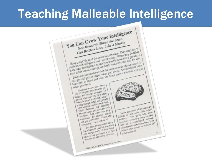 Classroom Applications of the Growth Mindset Janna Peskett