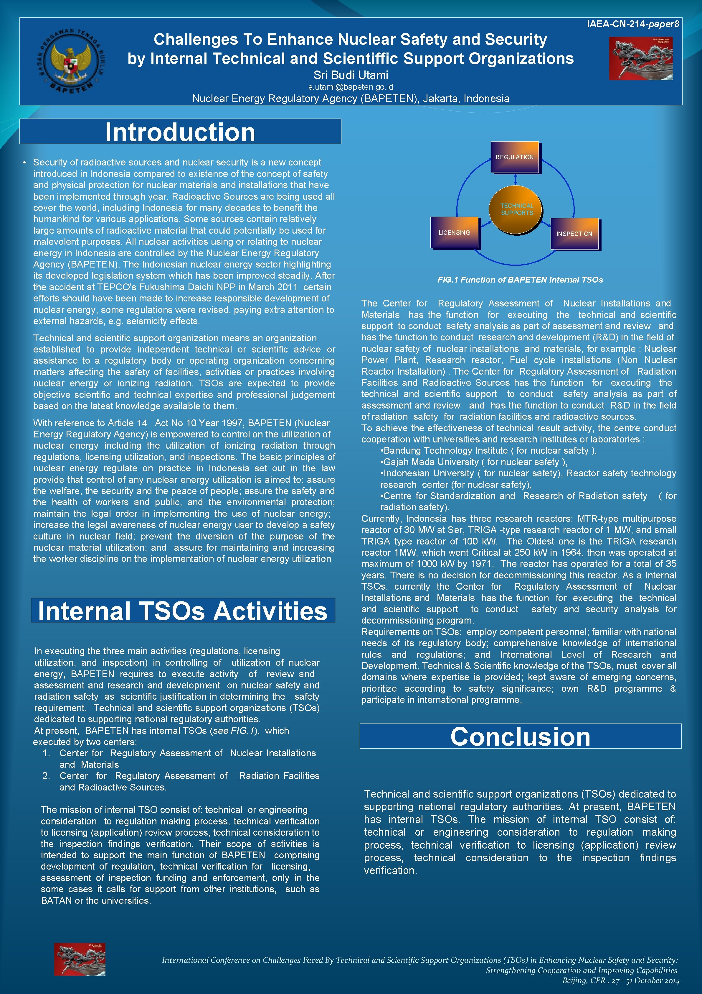 IAEACN214 paper 8 Challenges To Enhance Nuclear Safety